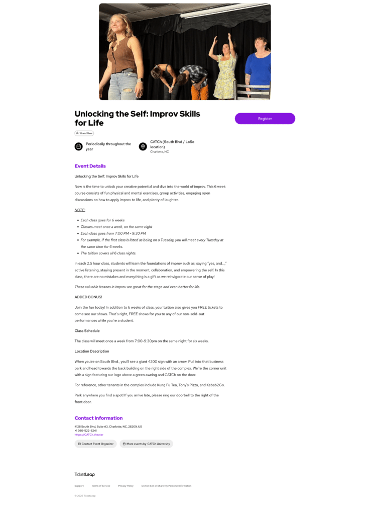 Event Landing Page Examples + Tips | TicketLeap